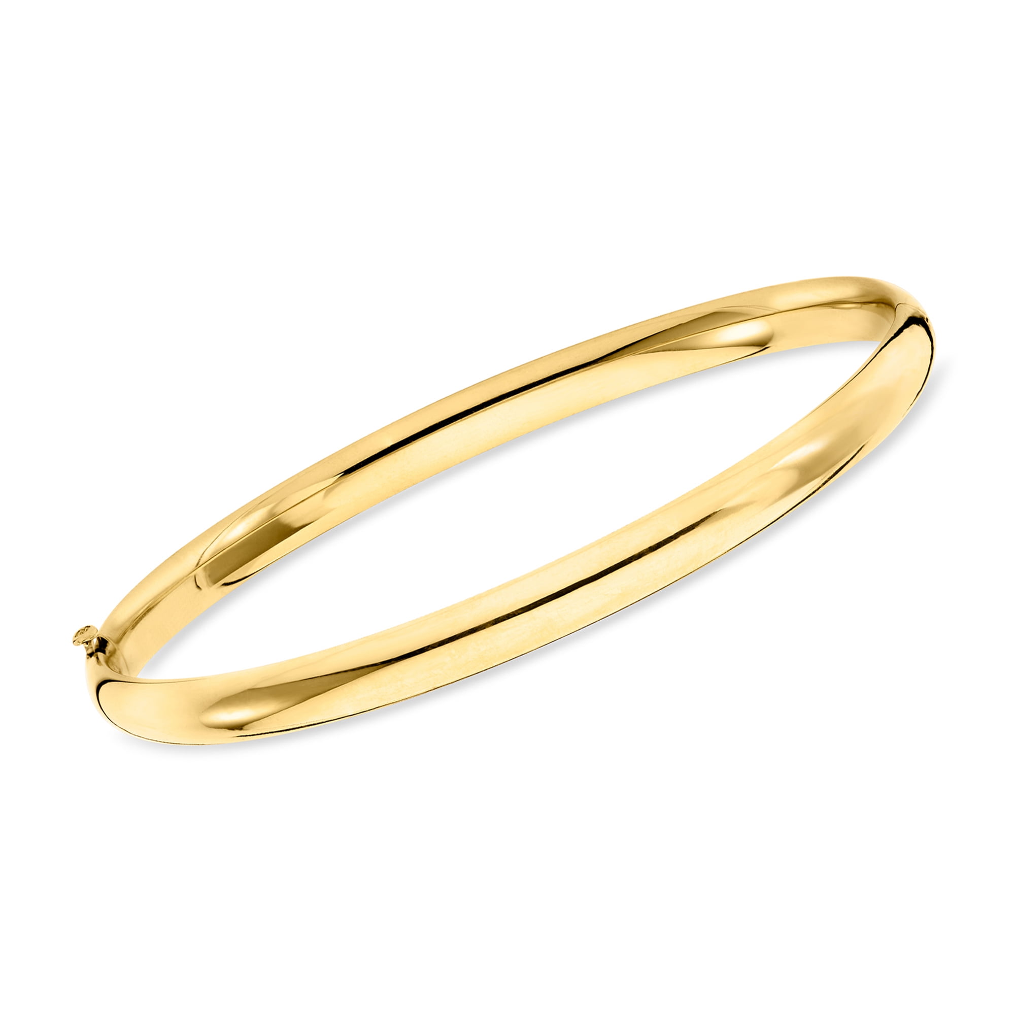 Ross-Simons 10kt Yellow Gold Rounded Bangle Bracelet, Women's, Adult - Walmart.com