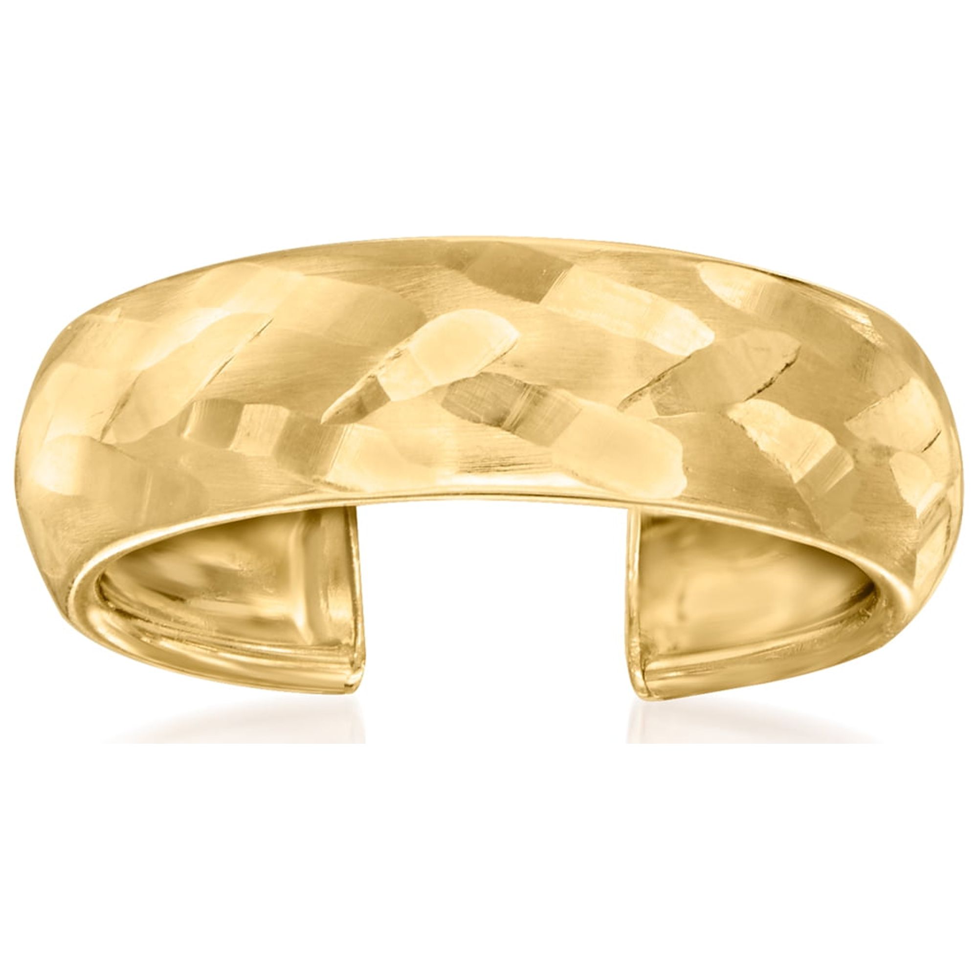 Primal Gold 14 Karat Yellow Gold Hearts and "X" Toe Ring - Walmart.com