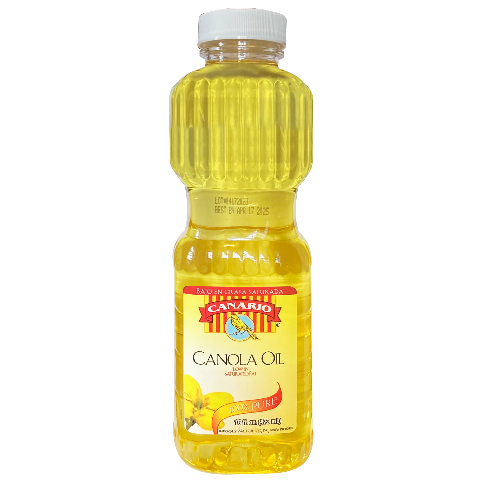 Canario 100% Pure Cholesterol Free Canola Oil, 16 fl oz - Walmart.com