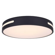 Burnaby Black Mid-Century Modern 13-in Flush Mount Ceiling Light for ...