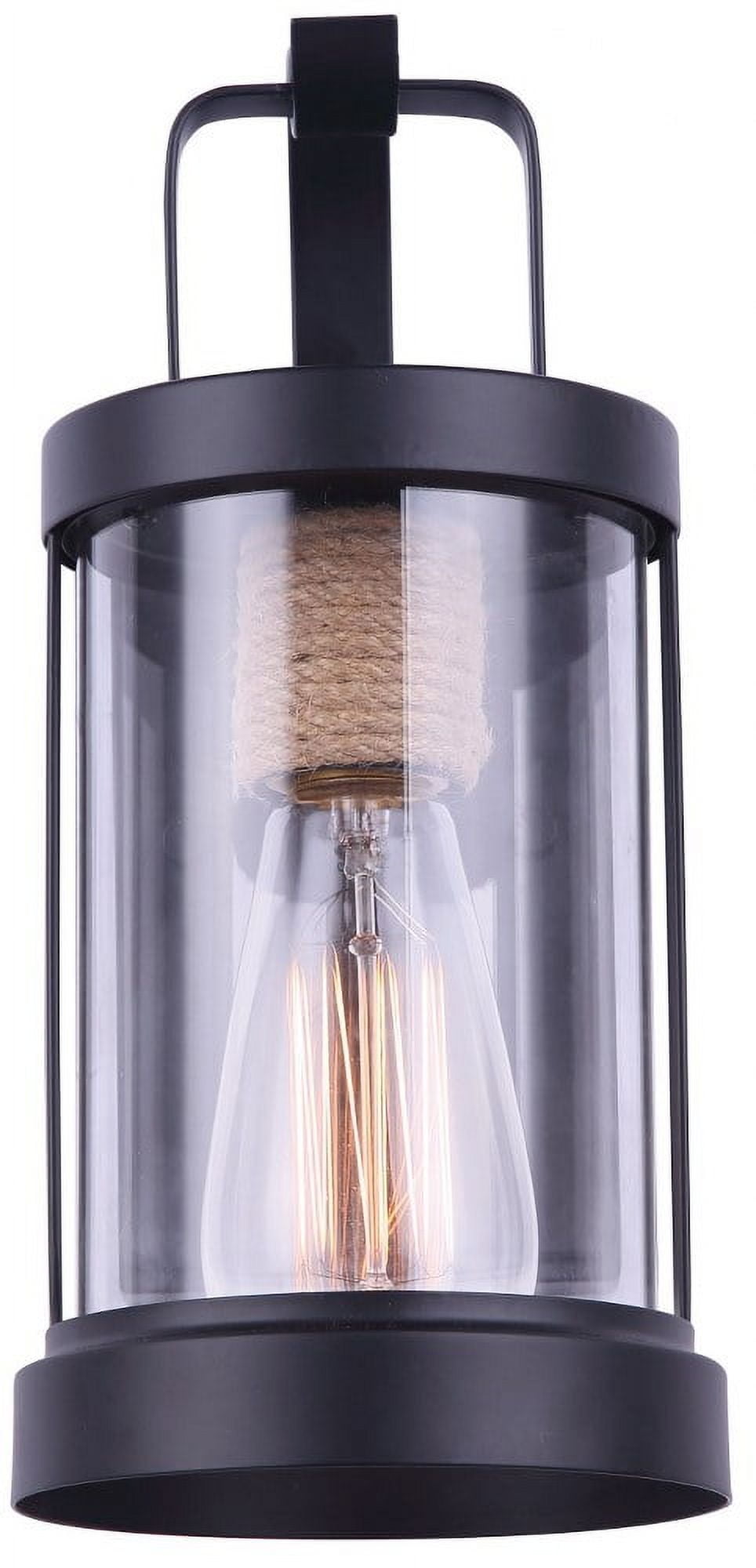 IOL457BKR Canarm Inc Delano - 1 Light Outdoor Wall Mount-11.5 Inches ...