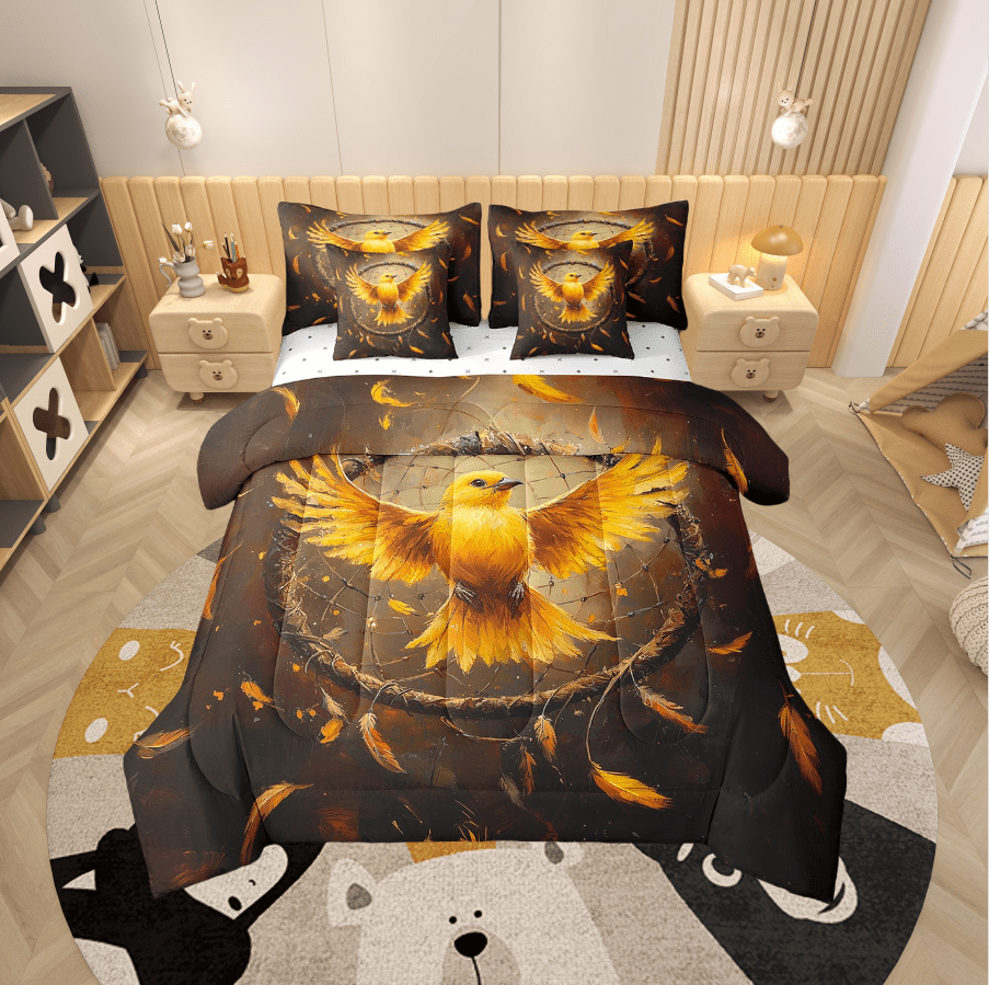 Canary 7 Piece Comforter Set Full Bed In A Bag Dream Catchers Sheet Set