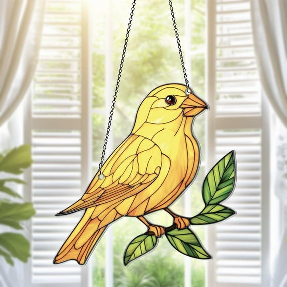 Canary Flat 2D Acrylic Suncatcher, Canary Ornaments, Canary Decor ...