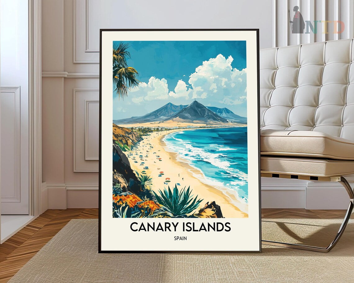 Canary Islands Poster, Canary Islands Print, Canary Islands Wall Art ...
