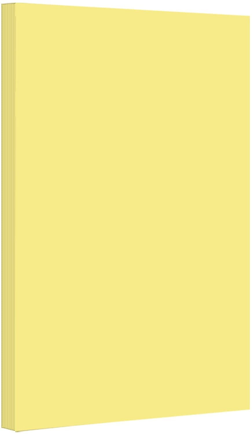 Canary Pastel Color Card Stock | 67Lb Cardstock | 11” x 17” Inches | 50 ...