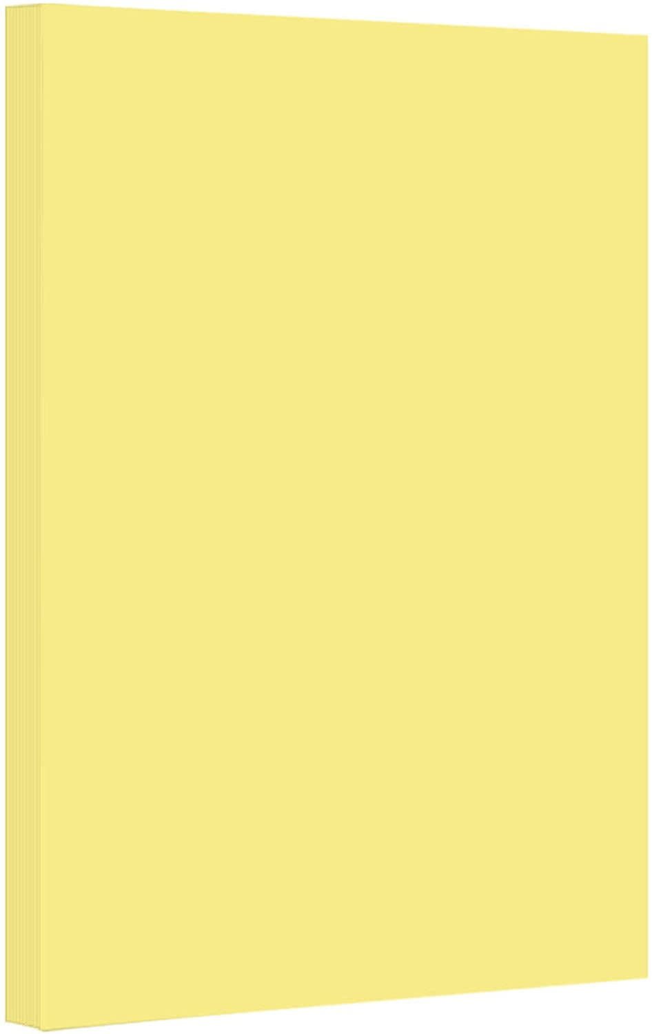 Canary Pastel Color Card Stock | 67Lb Cover Cardstock | 8.5" x 14 ...