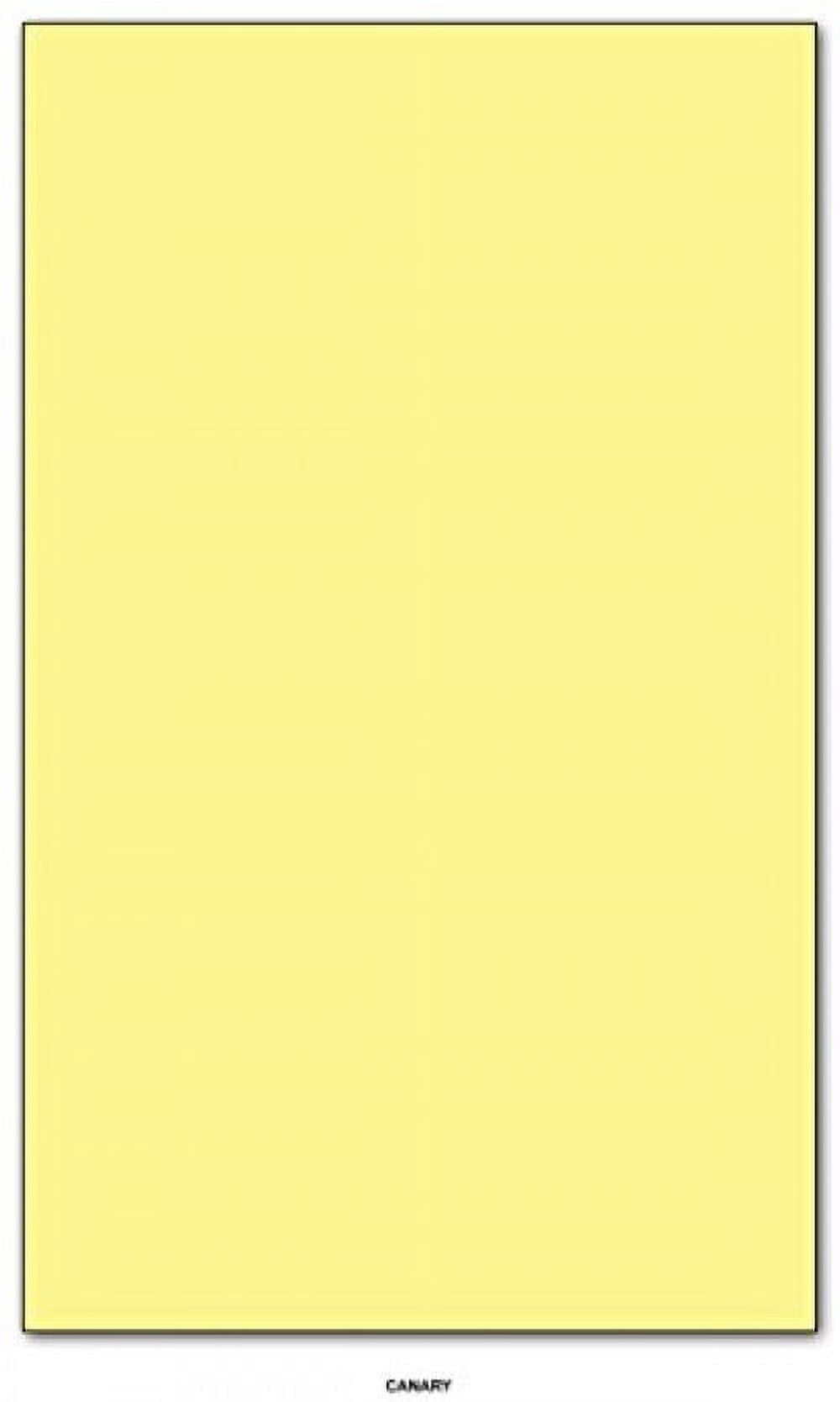 Canary Pastel Color Card Stock Paper Legal Size 8.5" X 14" Pack of 50 ...