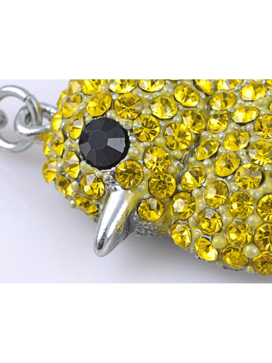 Canary Yellow Crystal Rhinestone Fat Baby Chicken Chick Peep Bird Cute ...