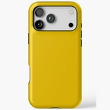 Canary Yellow Solid Plain Color Art iPhone Case 17 to 11 Pro Max ...
