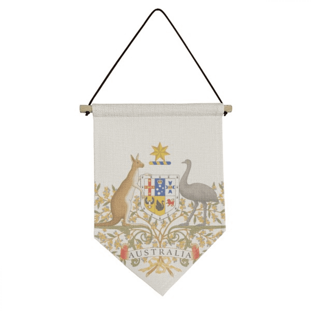 Canberra Australia National Emblem Canvas Flag Hanging Wall Art Decor ...