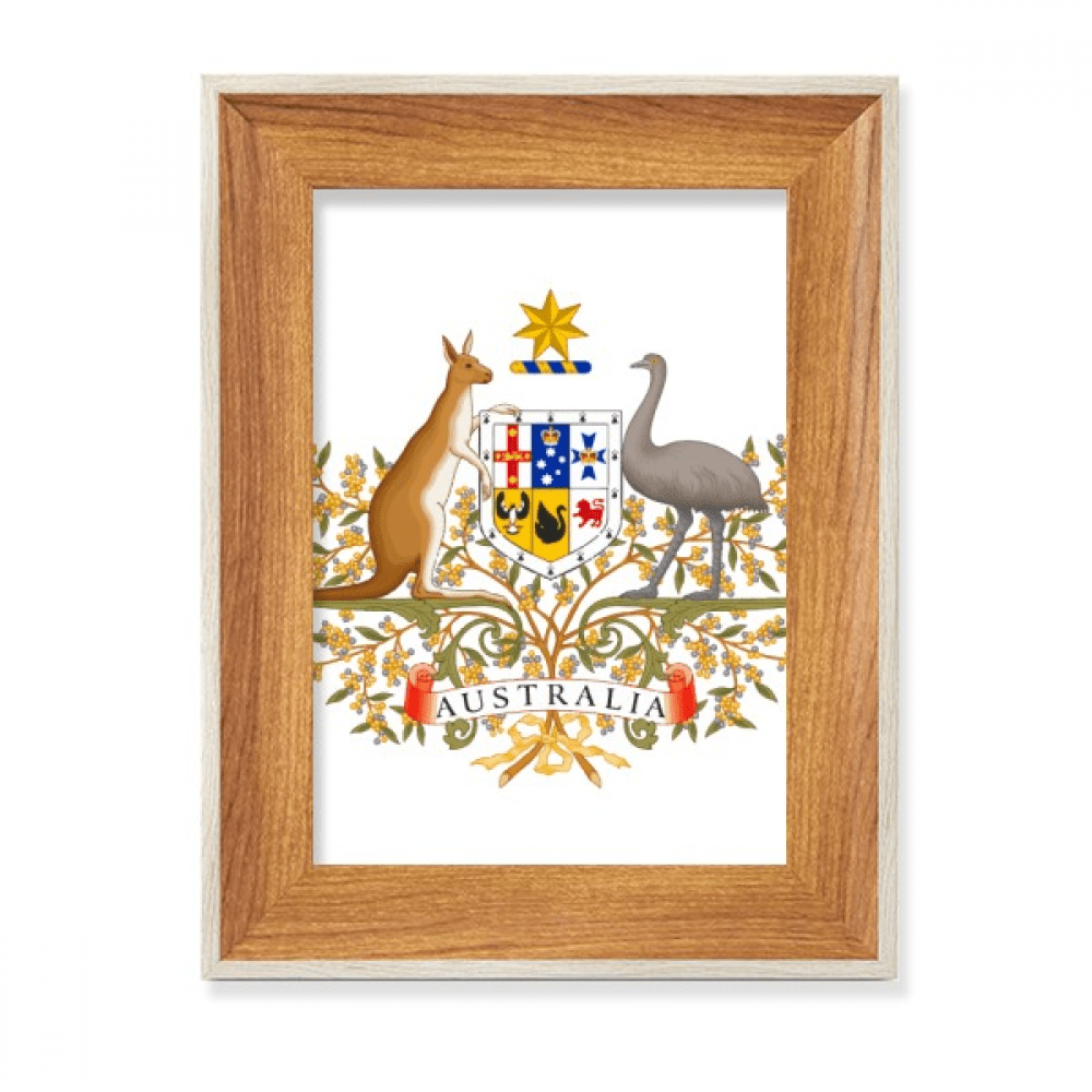 Canberra Australia National Emblem Desktop Wooden Photo Frame Display ...