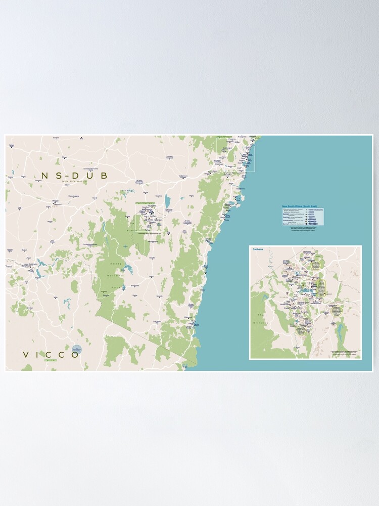 Canberra Slang Map Poster - Walmart.com