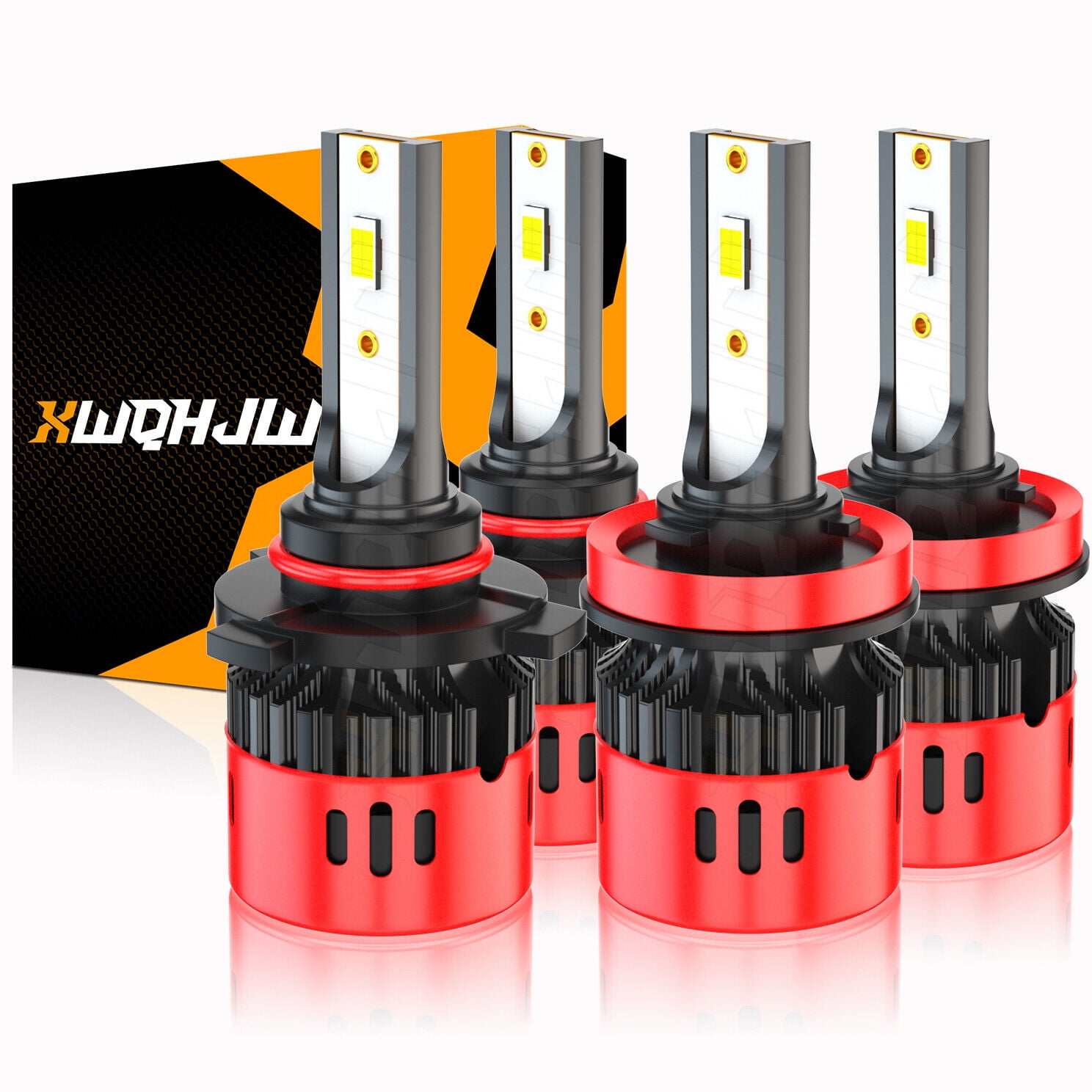 Canbus 9005 H11 LED Headlight Bulbs Conversion Kit High + Low Beam Bright White - Walmart.com