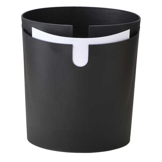 Cancan Deskside Dual Recycling & Trash Can - Black - Walmart.com