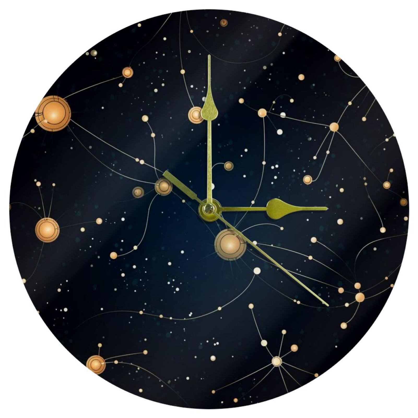 Cancer 9.8-Inch Round Acrylic Wall Clock, Silent Non-Ticking Battery ...