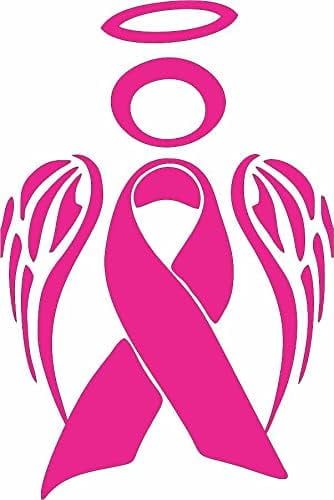 Cancer Angel Awareness Ribbon - Cut Vinyl Window Decal/Sticker for / (3 ...