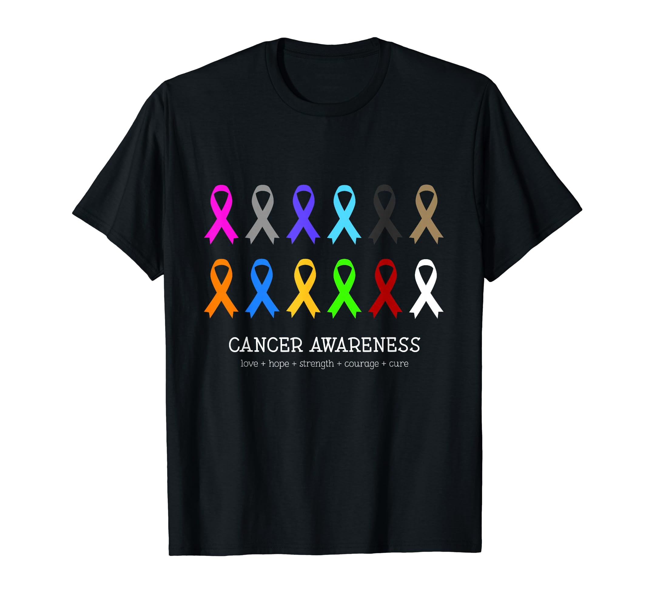 Cancer Awareness Clothing - Fight Cancer Ribbon T-Shirt Small - Walmart.com