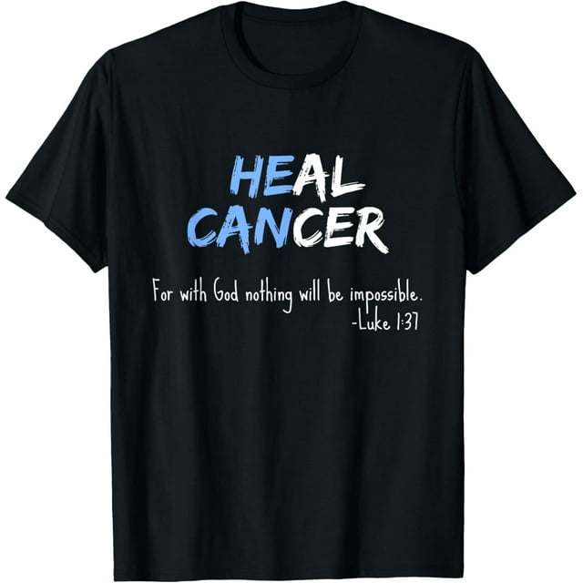 Cancer Awareness / Faith Christian Bible Verse Quote Support T-Shirt ...