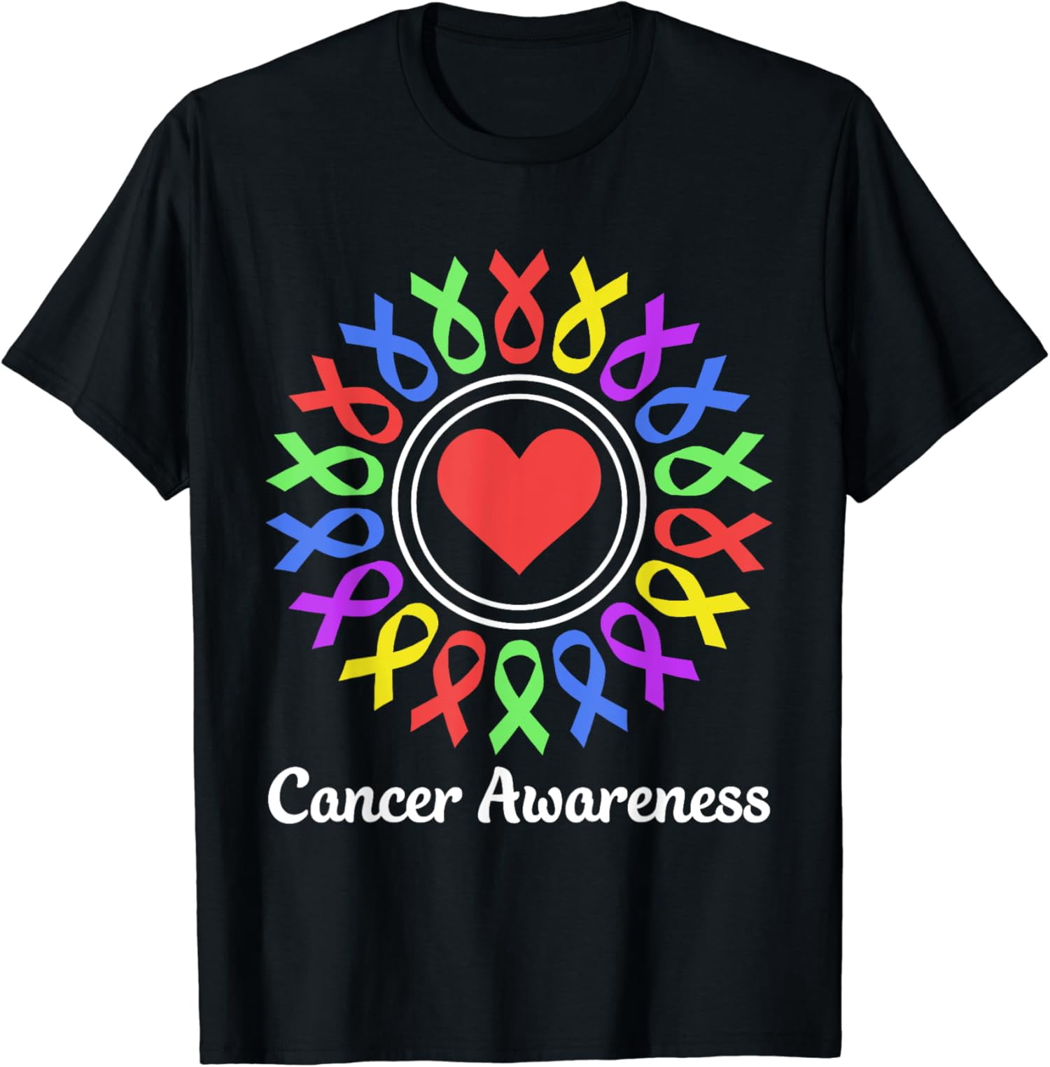 Cancer Awareness - Fight Cancer Ribbon T-Shirt - Walmart.com
