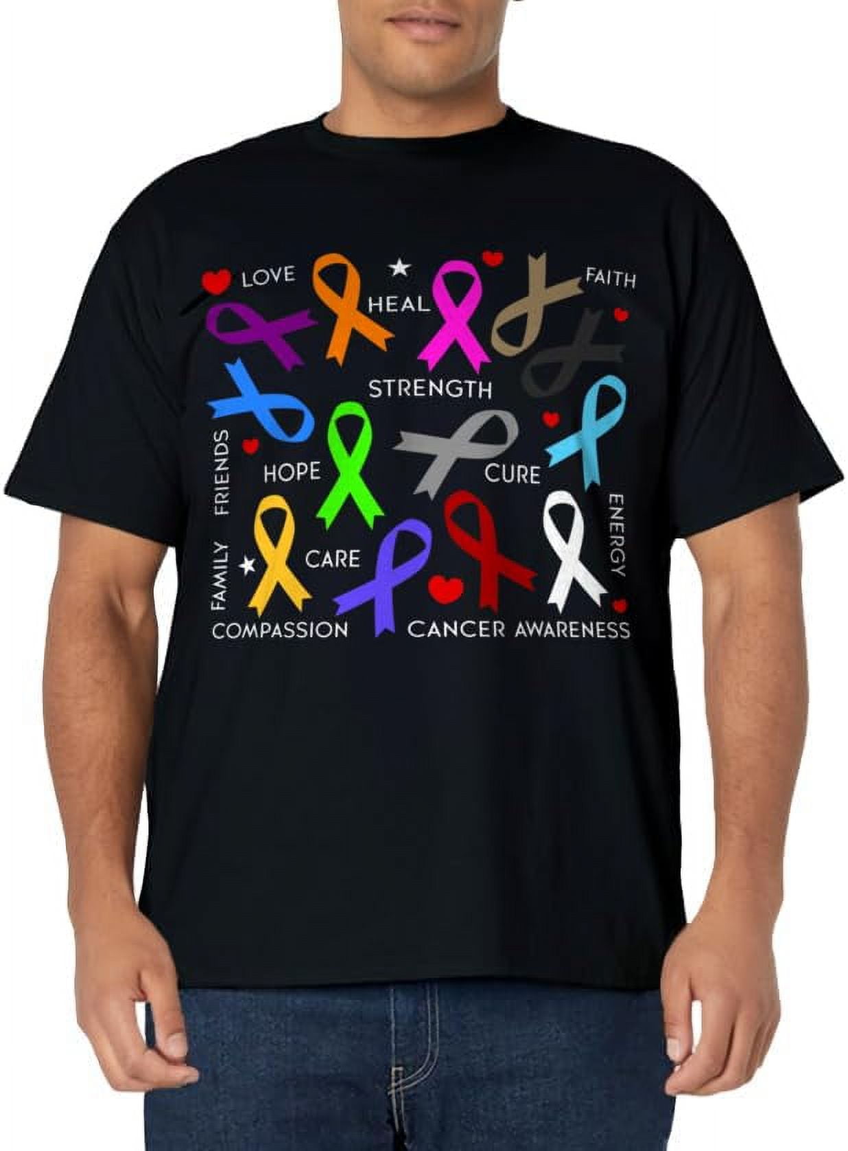 Cancer Awareness - Fight Cancer Ribbons T-Shirt - Walmart.com