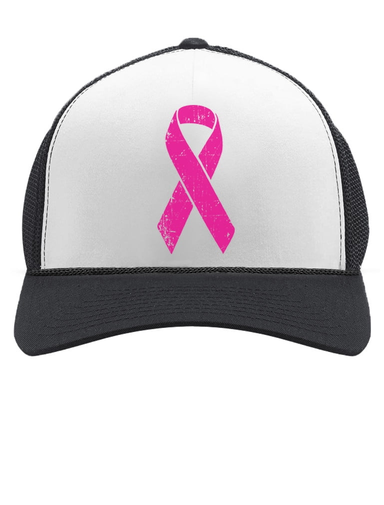 Breast Cancer Awareness Camouflage Pink Ribbon Trucker Hat Mesh Cap One ...