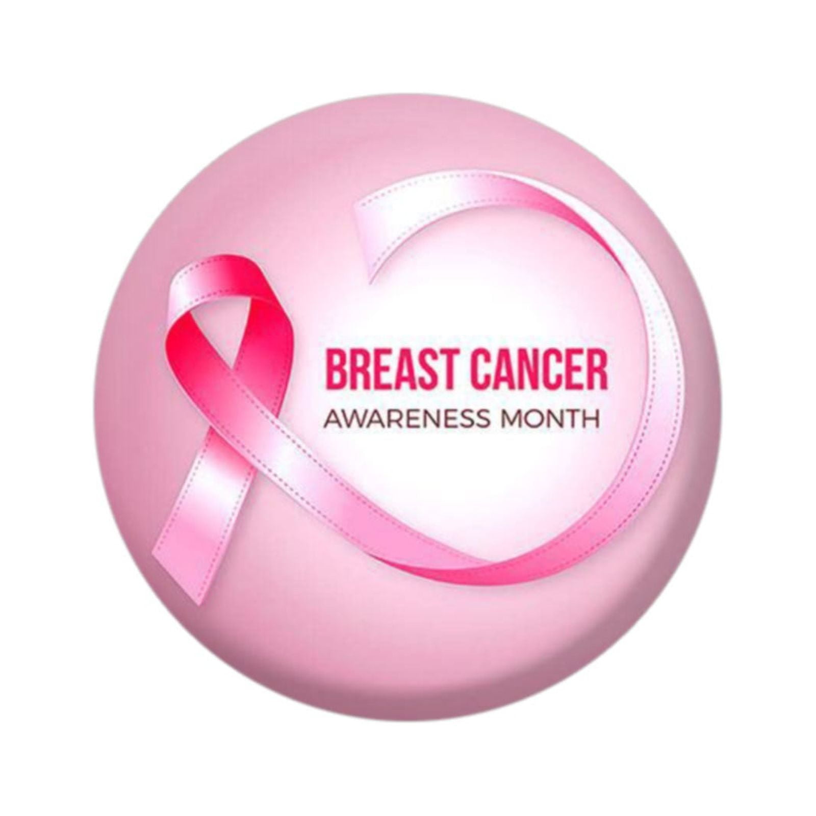 Cancer Awareness Red Ribbon Pin Round Badge For Public Event Fundraiser ...