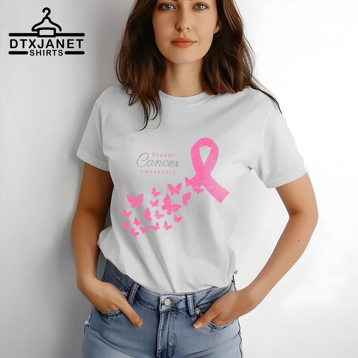 Cancer Awareness T-Shirt, Cancer Shirt, Breast Cancer Tee, Butterfly ...
