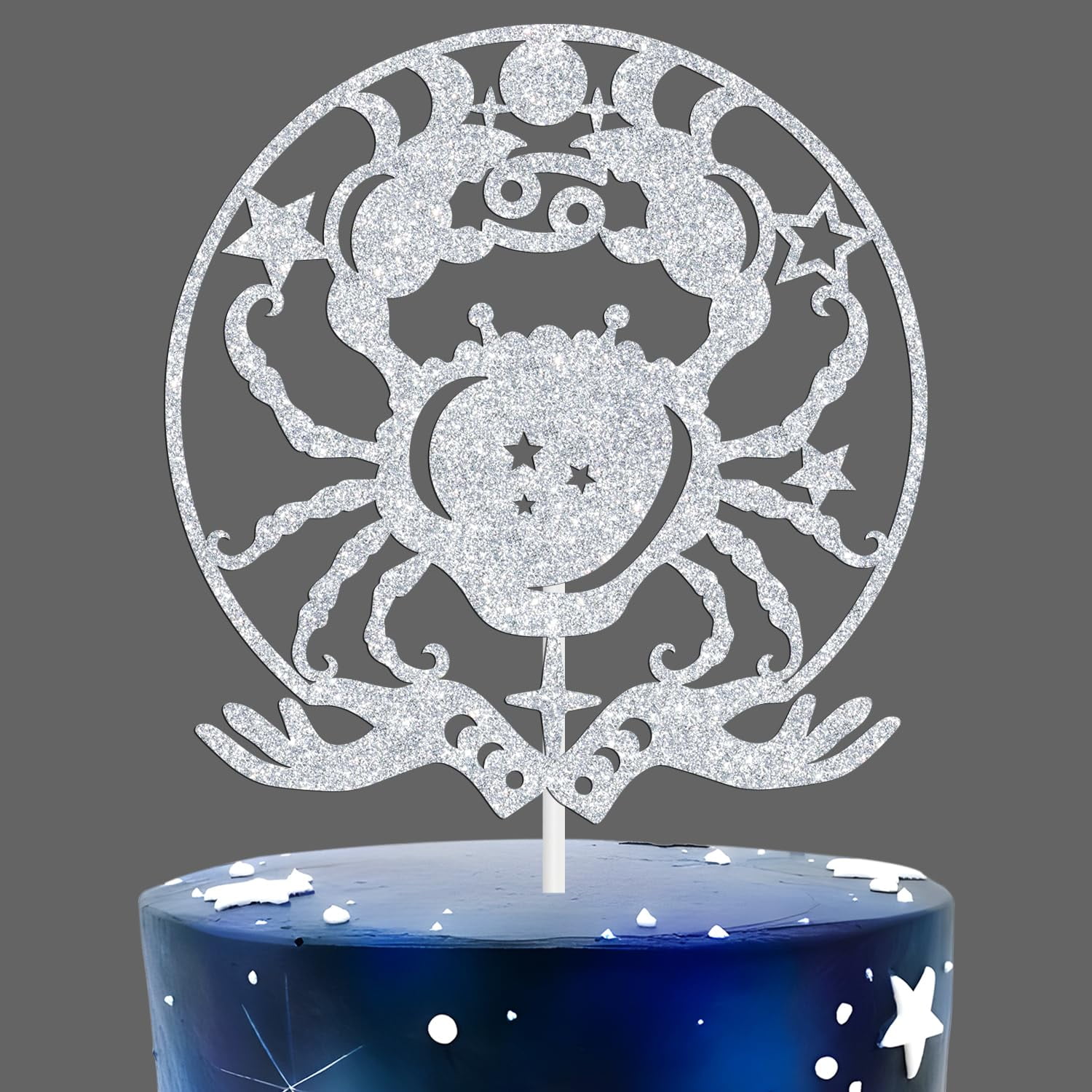 Cancer Cake Topper, TWE5 Happy Birthday Cancer/Cancer Season, Big ...