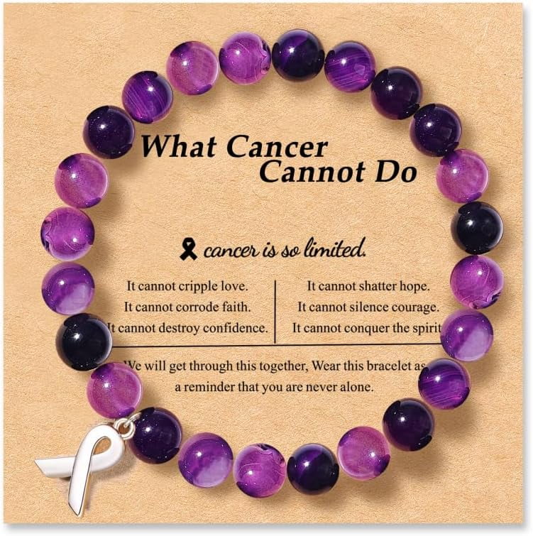 Cancer Care Gifts for women,Natural Stone Healing Crystal Bracelets ...