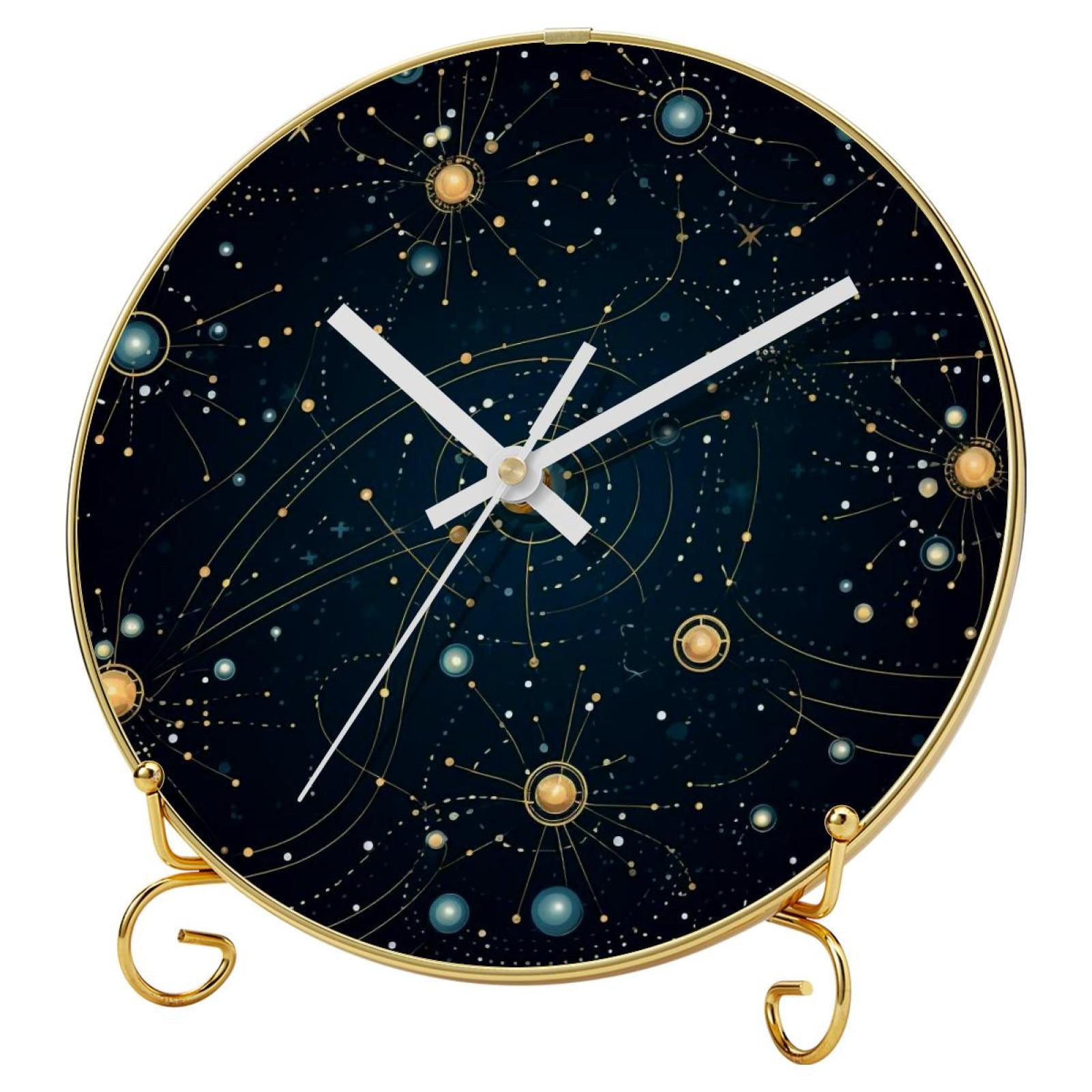 Cancer Classic Round Wall Clocks with Printed Design, Hooks, and Gold ...