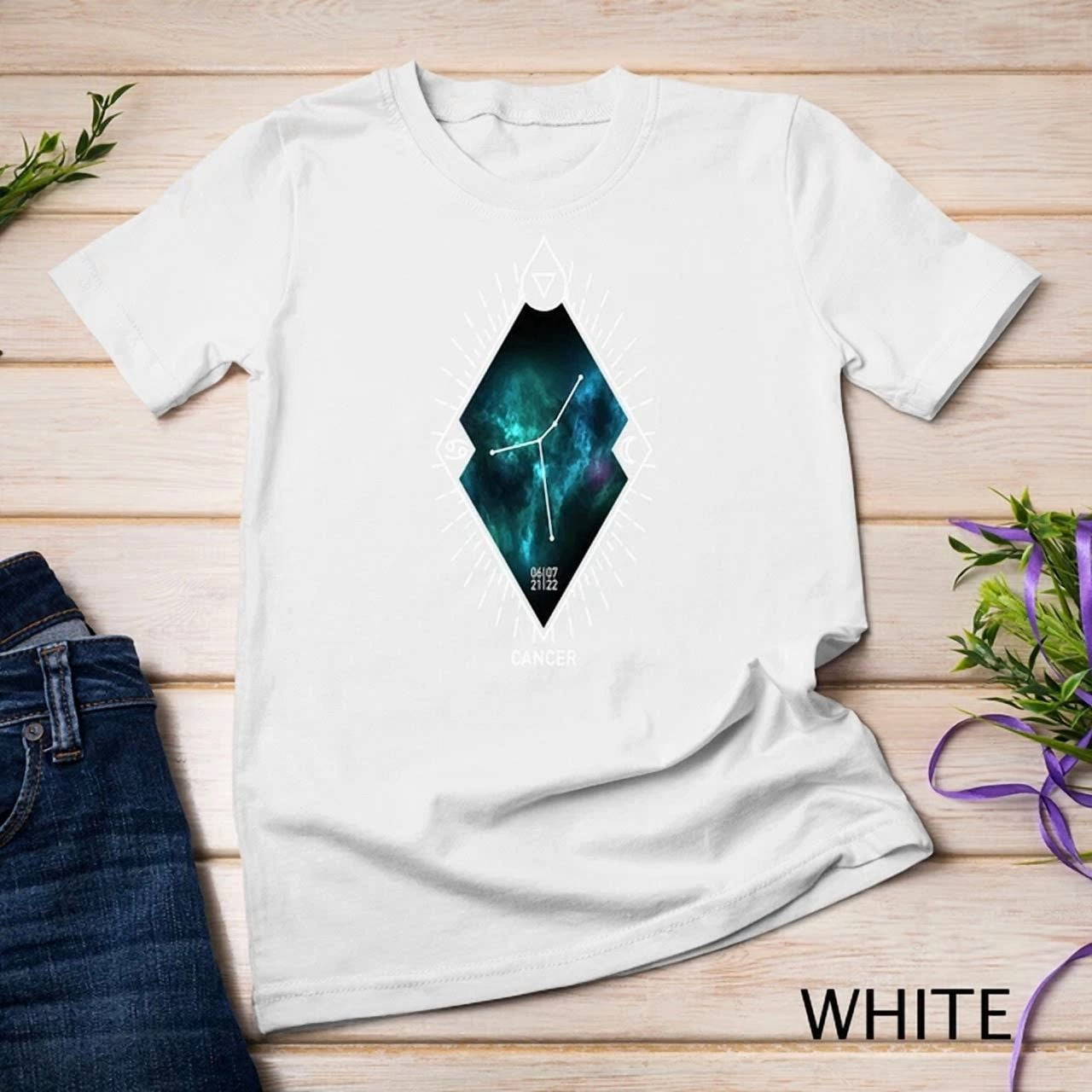Cancer Constellation & Astrological Zodiac Symbol Unisex S-5XL T-Shirt ...