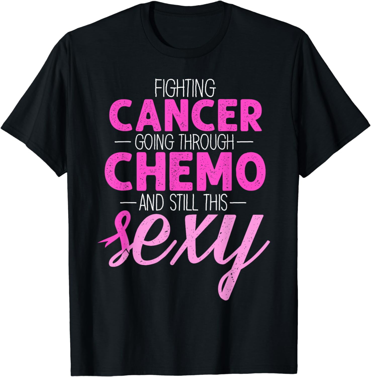 Cancer Fighter Inspirational Quote Men Women Chemo Vintage T-Shirt ...