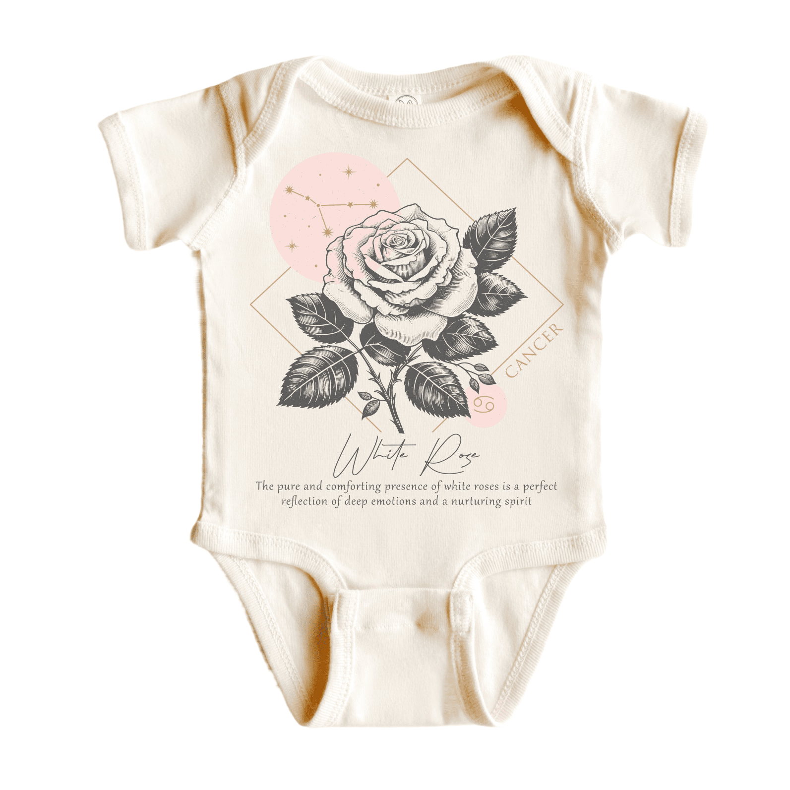 Cancer Floral Celestial Newborn Baby Bodysuit - Walmart.com