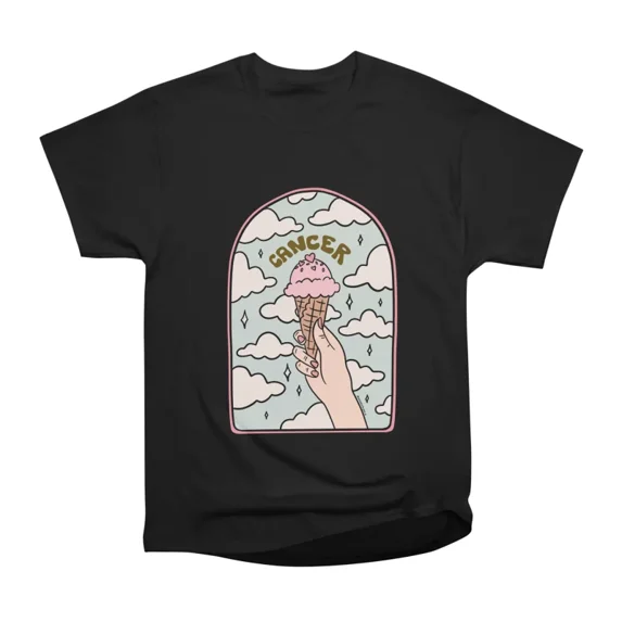 Cancer Ice cream T-Shirt Tee Gift For Him Merch For Her Apparel For ...