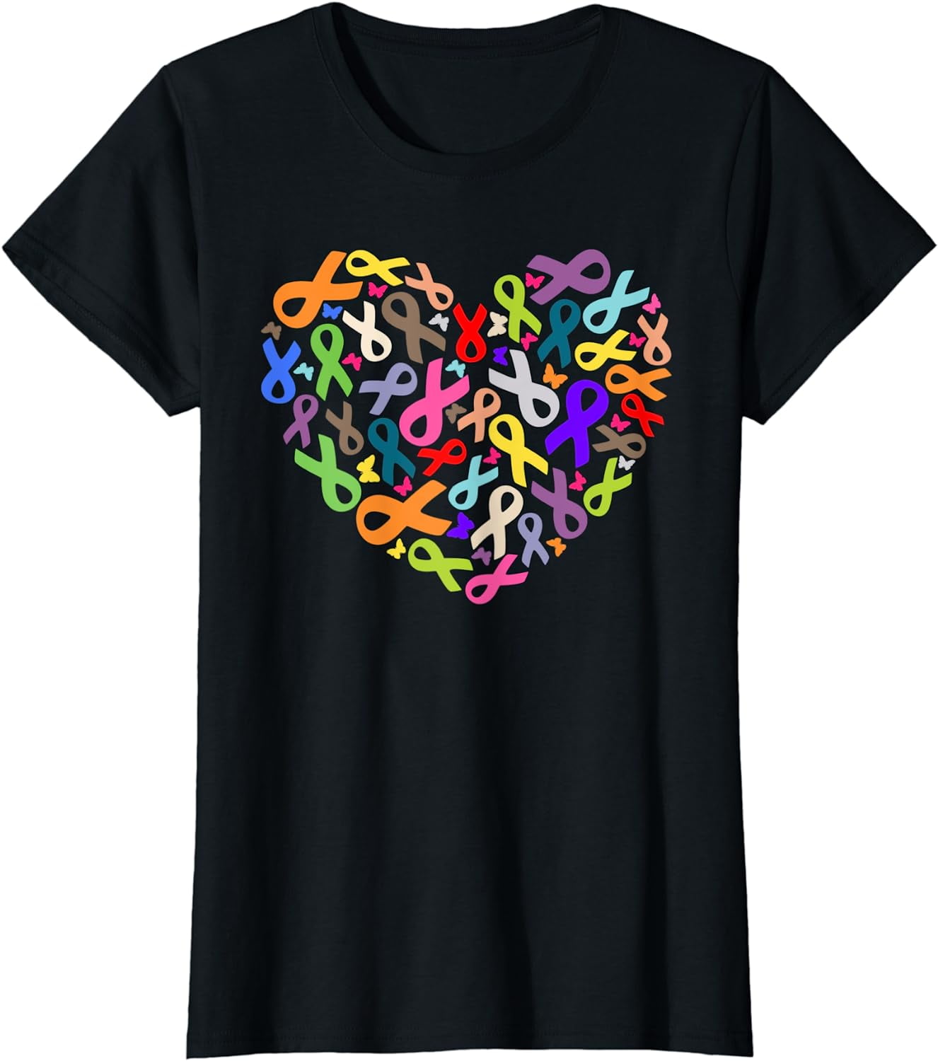Cancer In Every Color Shirt Cancer Ribbon Colors T-Shirt - Walmart.com