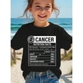 Cancer Nutrition Facts Constellation Zodiac Sign Horoscope Kids T-Shirt ...