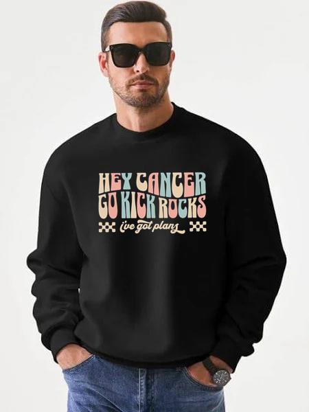 Cancer Patient Support Go Kick Rocks Chemo Get Well Unisex Sweatshirt ...