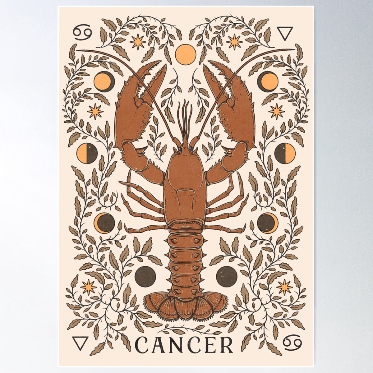 Cancer Poster Wall Art, Modern Wall Decor For Living Room Bedroom ...