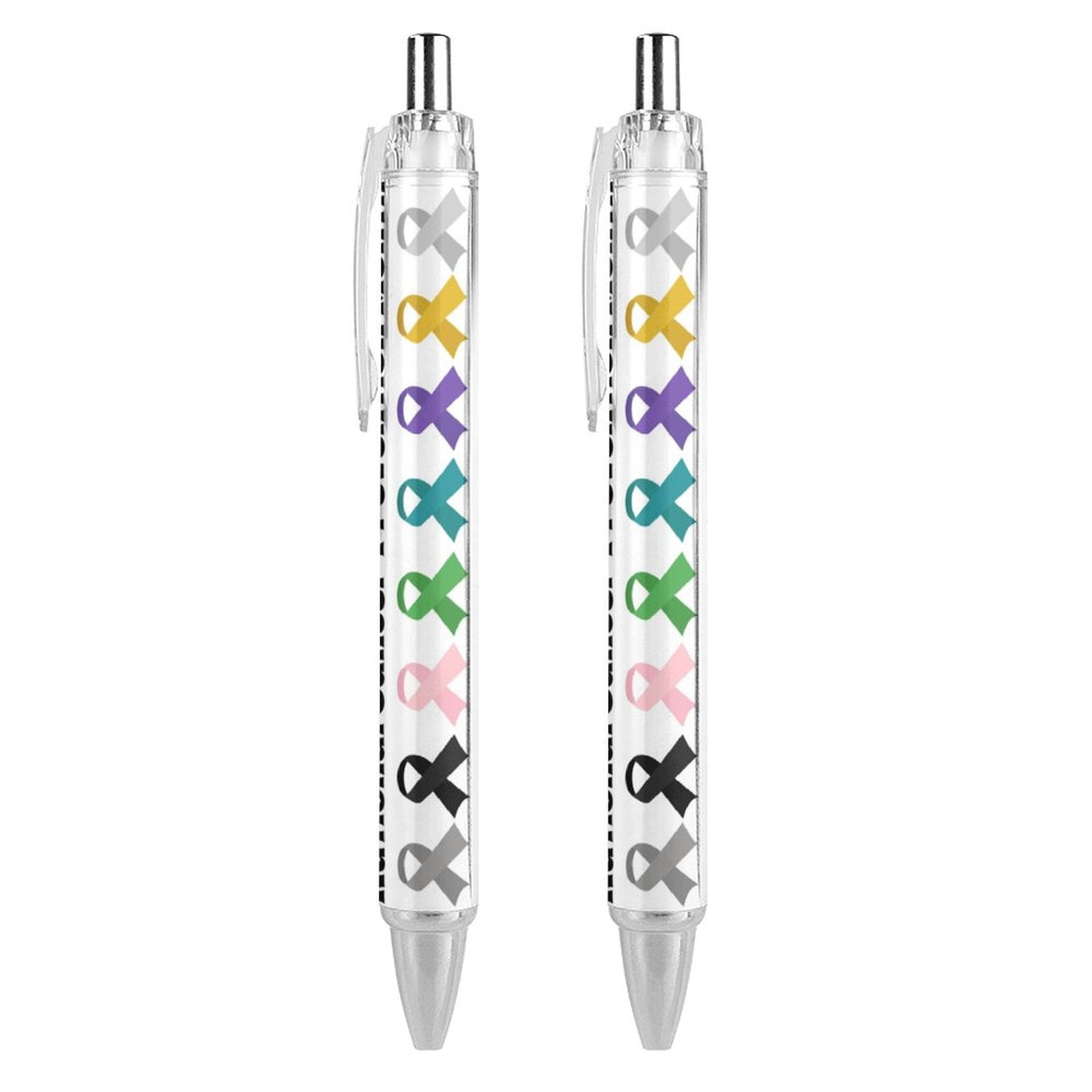Cancer Prevention Momth Ballpoint Pen Retractable Pens Black Writing ...
