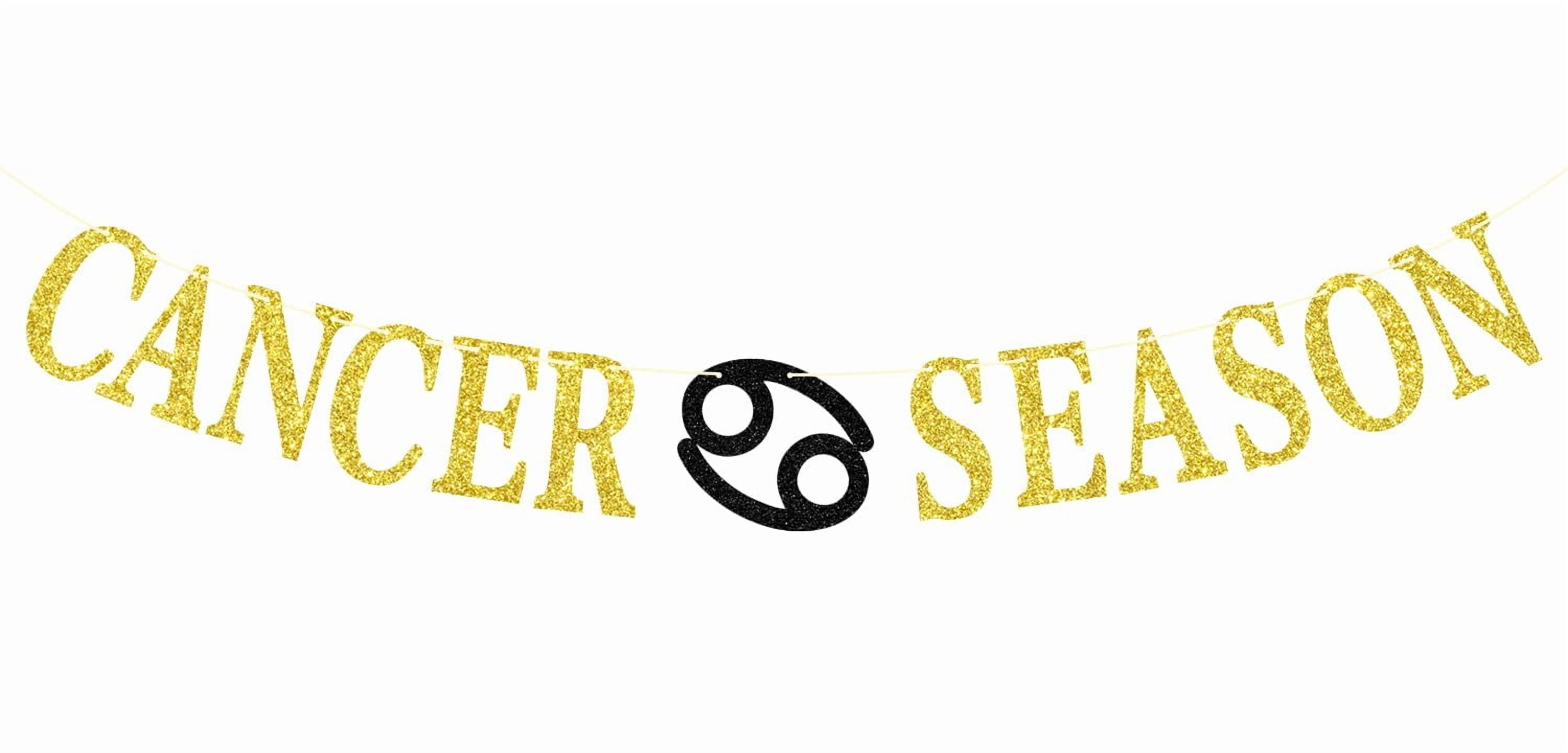 Cancer Season Banner, Cancer Birthday Banner, 12 Zodiac Constellations ...