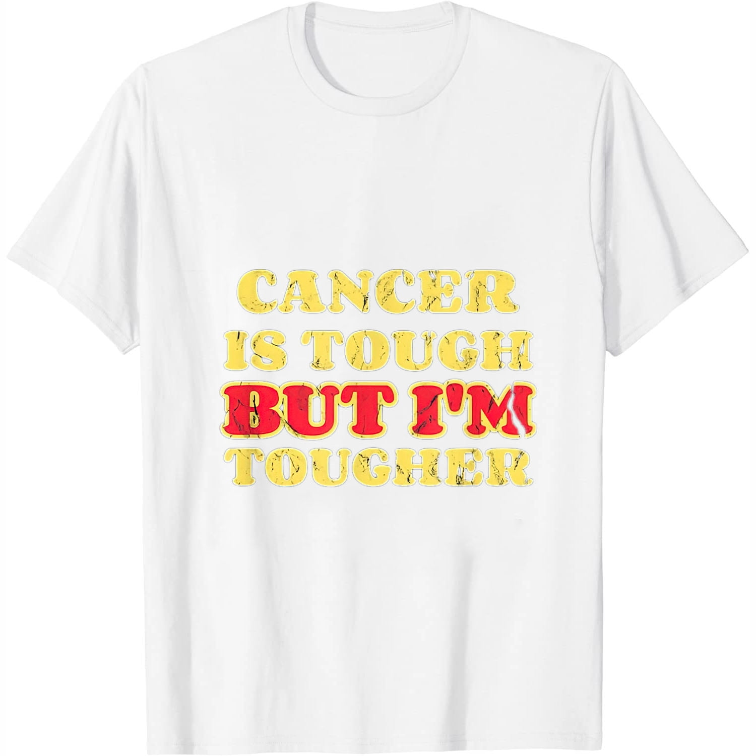 Cancer Sucks Cancer Is Tough But I’m Tougher Womens T-Shirt White 4X ...