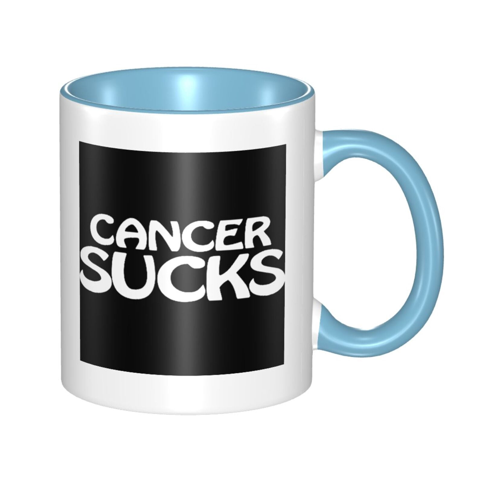 Cancer Sucks Ceramic Coffee Mug Classic Drinking Cups with Handle Tea ...