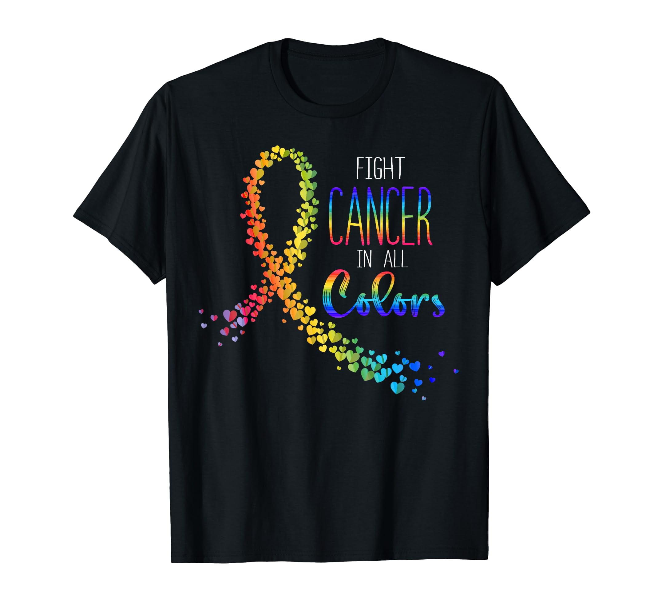 Cancer Sucks in Every Color Fighter Fight Support The Cancer T-Shirt ...