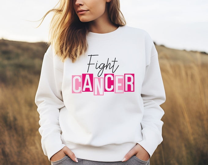 Cancer Sweatshirt, Cancer Awareness, Cancer Survivor, Fight Gift, Her ...