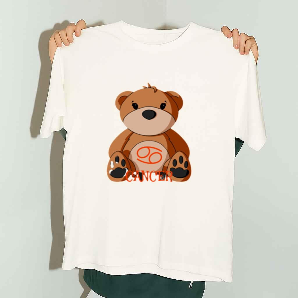 Cancer Teddy Bear Funny Zodiac Astrology Sign Crab Unisex T-Shirt up to ...