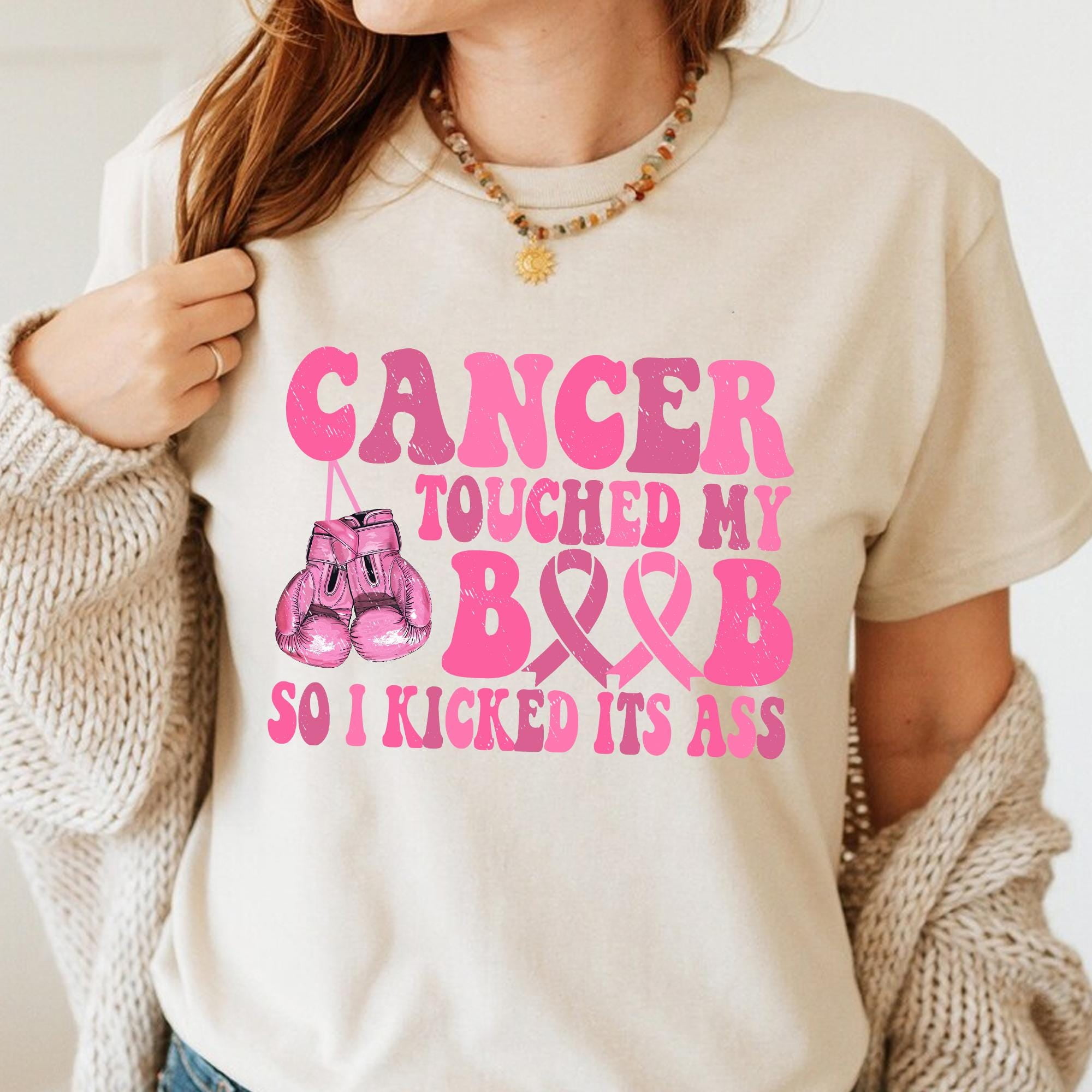 Cancer Touch My Boo Shirt, Breast Cancer Shirt, Survivor Cancer Shirt ...