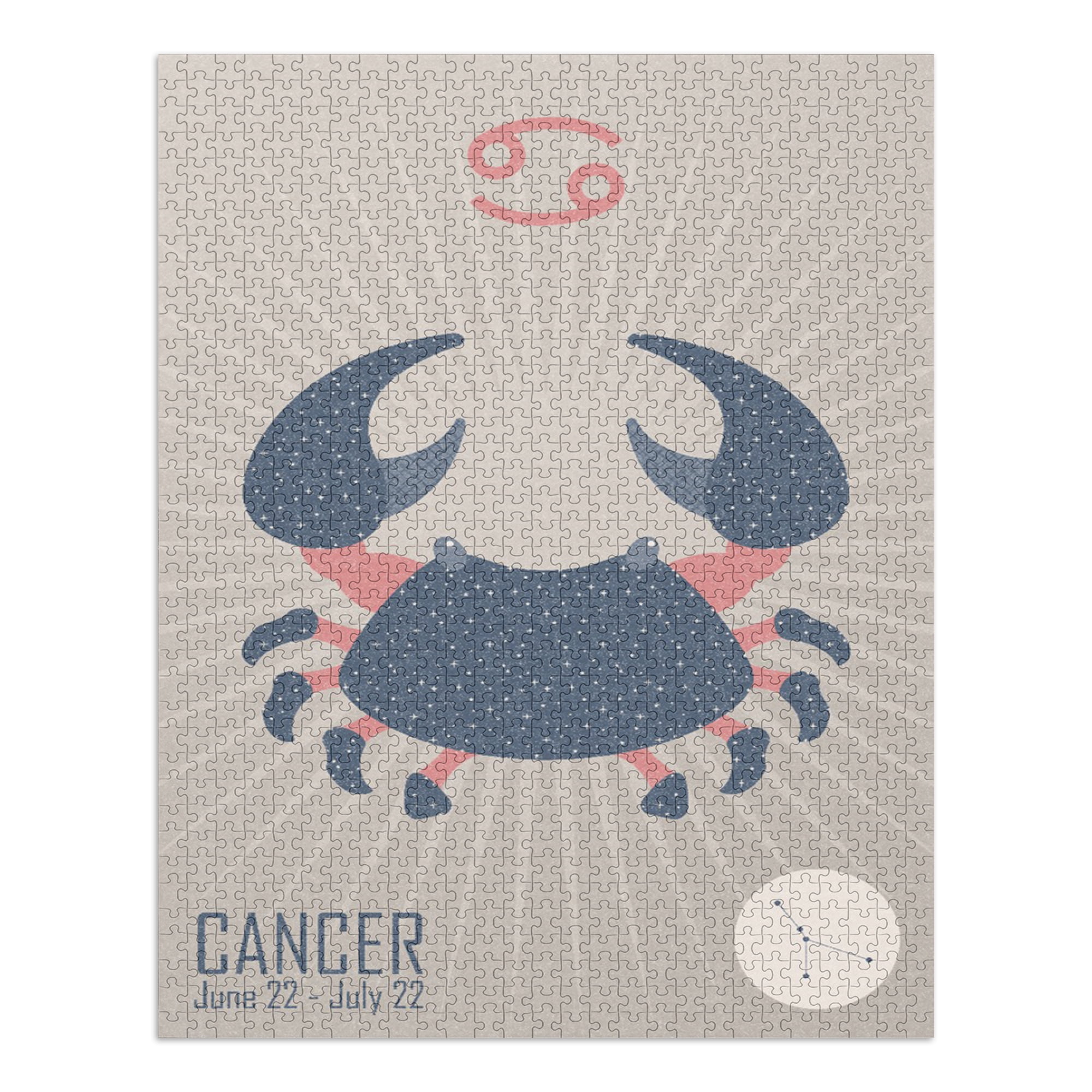 Cancer, Woven Zodiac (1000 Piece Puzzle, Size 19x27, Challenging Jigsaw ...