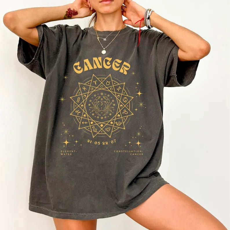 Cancer Zodiac Astrology Horoscope Sign Idea T-Shirt - Walmart.com