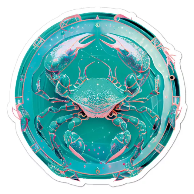 Cancer Zodiac Astrology Sticker Indoor Outdoor Phone Decal Water Bottle ...