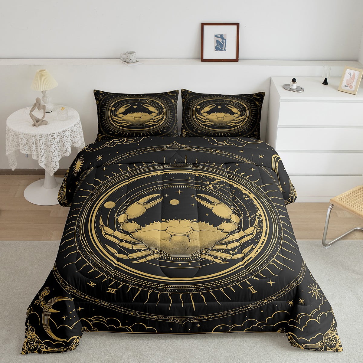 Cancer Zodiac Bedding Constellation Theme Comforter Set Twin Size ...